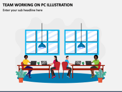 Team Working on PC Illustration for PowerPoint and Google Slides - PPT ...