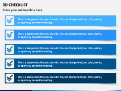 3D Checklist PowerPoint and Google Slides Template - PPT Slides
