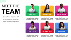 Meet The Team PowerPoint and Google Slides Template - PPT Slides