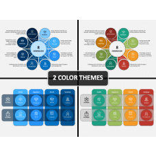 6 Dimensions of Wellness PowerPoint Template
