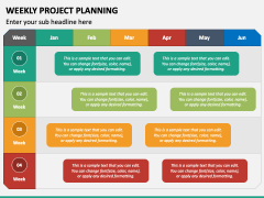 Weekly Project Planning PowerPoint and Google Slides Template - PPT Slides