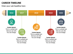 Career Timeline PowerPoint Template | SketchBubble