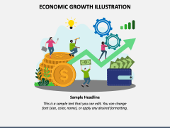 Economic Growth Illustration for PowerPoint and Google Slides - PPT Slides