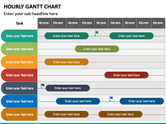 Hourly Gantt Chart for PowerPoint and Google Slides - PPT Slides