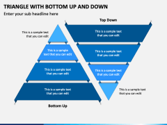 Triangle with Bottom up and Down PowerPoint Template - PPT Slides