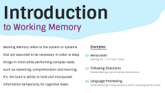 Working Memory PowerPoint and Google Slides Template - PPT Slides