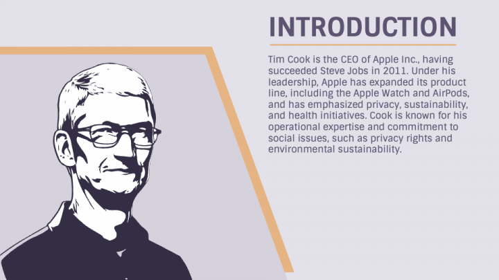 Free - Tim Cook PowerPoint and Google Slides Template - PPT Slides