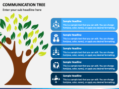 Communication Tree PowerPoint and Google Slides Template - PPT Slides