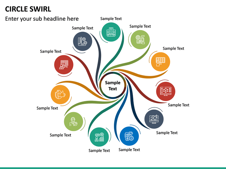 Circle Swirl PowerPoint Template | SketchBubble