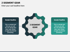 2 Segment Gear for PowerPoint and Google Slides - PPT Slides