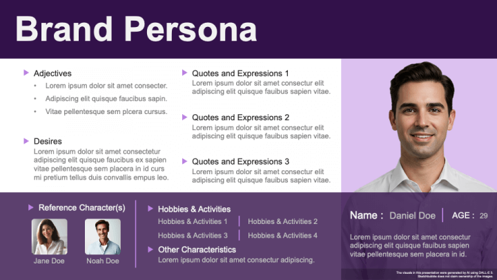 Brand Persona PowerPoint and Google Slides Template - PPT Slides