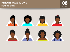 Person Face Icons for PowerPoint and Google Slides - PPT Slides