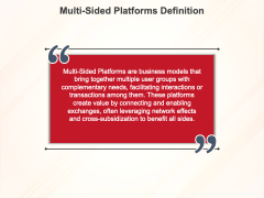 Multi-Sided Platforms PowerPoint and Google Slides Template - PPT Slides