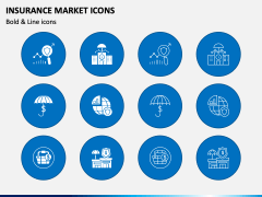 Insurance Market Icons for PowerPoint and Google Slides - PPT Slides