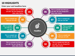 10 Highlights PowerPoint Presentation Slides - PPT Template