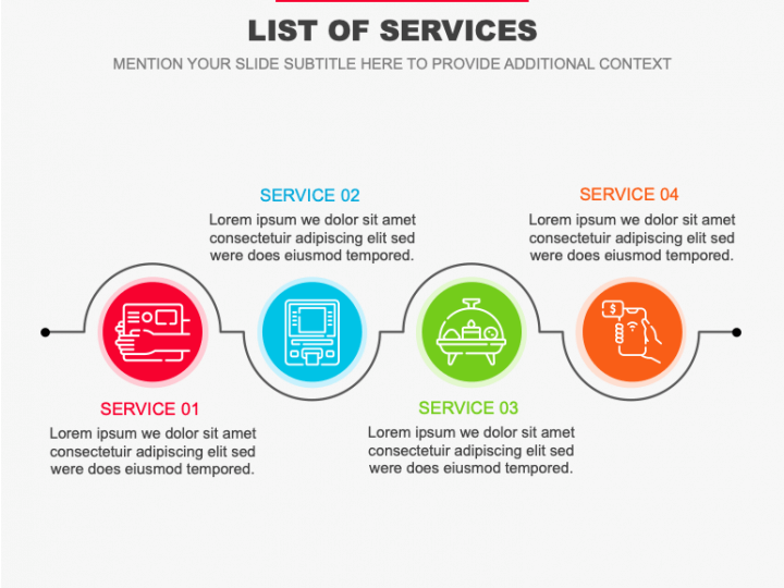 List of Services PowerPoint and Google Slides Template - PPT Slides