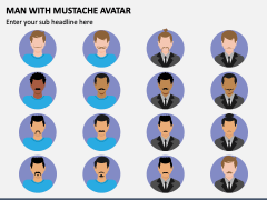 Man With Mustache Avatar for PowerPoint and Google Slides - PPT Slides