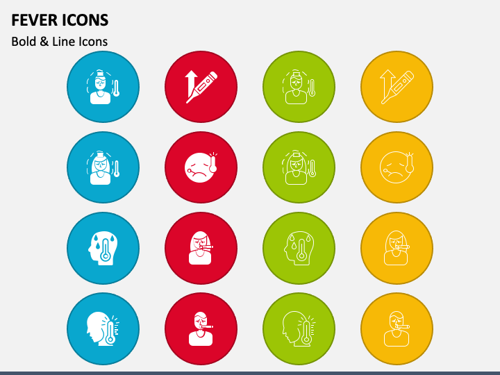 Fever Icons for PowerPoint and Google Slides - PPT Slides