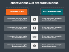 Observations and Recommendations PowerPoint and Google Slides Template