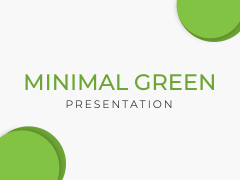 Minimal Green Presentation for PowerPoint and Google Slides - PPT Slides