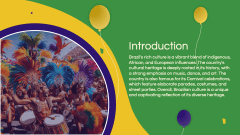 Free - Culture of Brazil PowerPoint and Google Slides Template - PPT Slides
