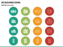 3D Building Icons for PowerPoint and Google Slides - PPT Slides
