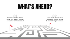 What's Ahead PowerPoint and Google Slides Template - PPT Slides
