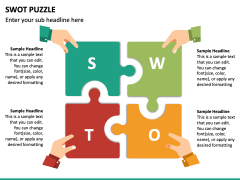 SWOT Puzzle PowerPoint and Google Slides Template - PPT Slides