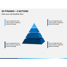 PowerPoint 4 Sections Pyramid | SketchBubble