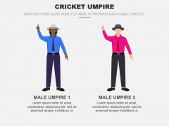 Cricket Umpire for PowerPoint and Google Slides - PPT Slides