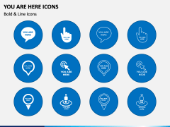 You are Here Icons for PowerPoint and Google Slides - PPT Slides