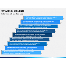 9 Stage Process PPT Slide