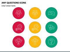Any Questions Icons for PowerPoint and Google Slides - PPT Slides