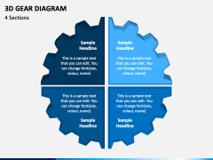 3D Gear Diagram PowerPoint and Google Slides Template - PPT Slides