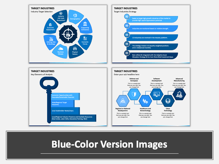 Target Industries PowerPoint and Google Slides Template - PPT Slides