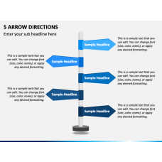 Directions Pole PowerPoint Template and Google Slides Theme