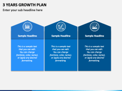 3 Years Growth Plan PowerPoint Presentation Slides - PPT Template