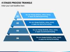 4 Stages Process Triangle PowerPoint Presentation Slides - PPT Template