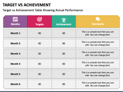 Target Vs Achievement PowerPoint Template - PPT Slides
