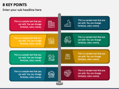 8 Key Points PowerPoint Presentation Slides - PPT Template