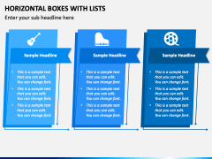 Horizontal Boxes With Lists PowerPoint and Google Slides Template - PPT ...