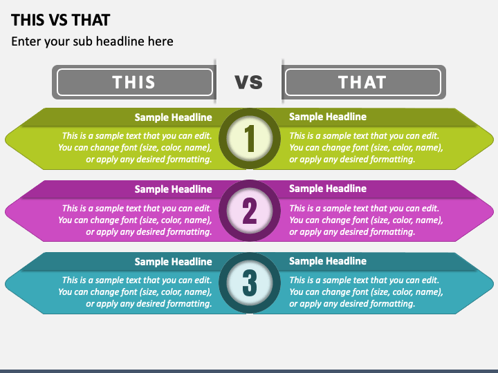 This Vs That PowerPoint and Google Slides Template - PPT Slides