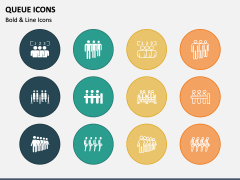 Queue Icons for PowerPoint and Google Slides - PPT Slides