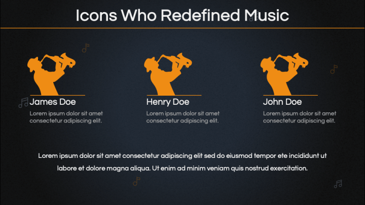 Free - Saxophone Theme for PowerPoint and Google Slides - PPT Slides