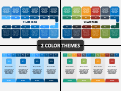 Linear Timeline January to December PowerPoint and Google Slides Template
