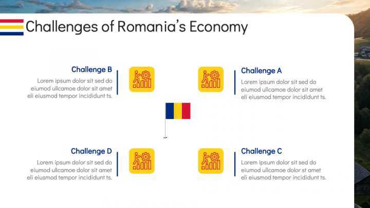 Free - Romania Economy PowerPoint and Google Slides Template - PPT Slides