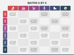 Matrix 6 By 6 for PowerPoint and Google Slides - PPT Slides