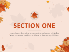 Free - Autumn Leaves Presentation Theme for PowerPoint and Google Slides