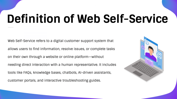 Web Self-Service PowerPoint and Google Slides Template - PPT Slides