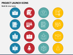 Project Launch Icons for PowerPoint and Google Slides - PPT Slides